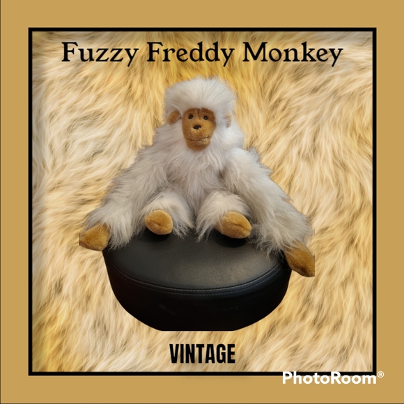 Fiesta | Toys | Vintage Fuzzy Freddy Monkey 5 Long Plush White Fur 9577 ...